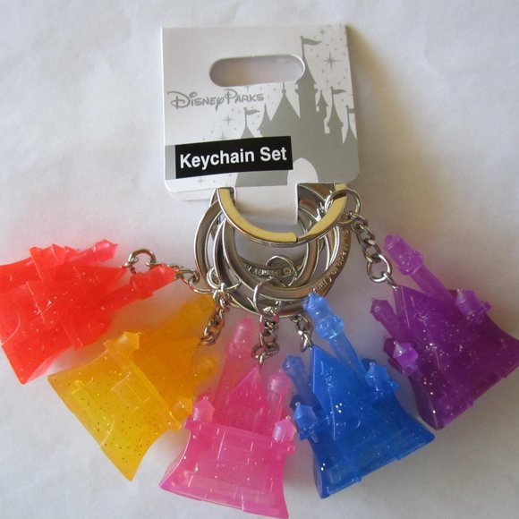 Disney | Accessories | Disney Parks Castle 5 Keychain | Poshmark